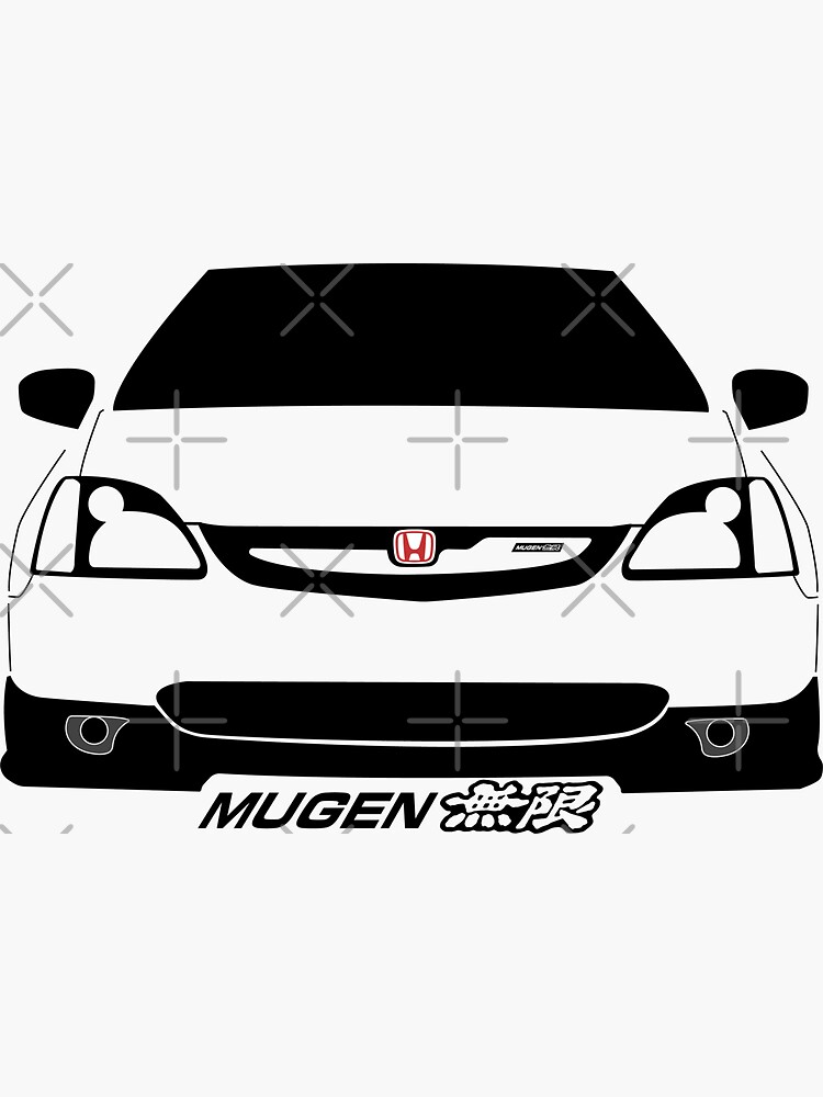 "civic ep3 type r" Sticker by dgallego | Redbubble