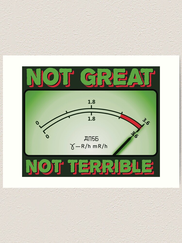 "Not Great, Not Terrible - 'Chernobyl' Fan Art (Green variation)" Art ...