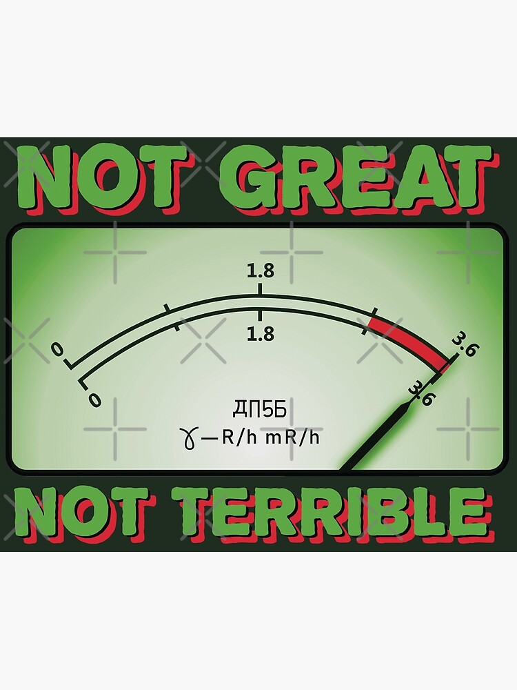 "Not Great, Not Terrible - 'Chernobyl' Fan Art (Green variation)" Art ...