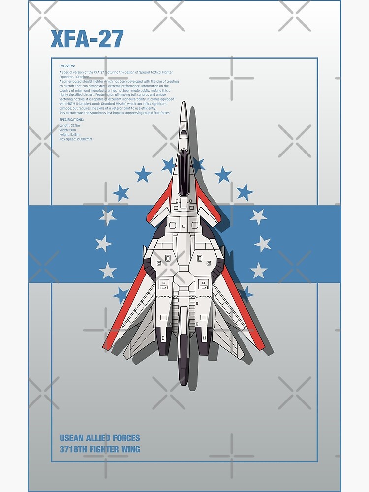 "XFA-27 'Phoenix'" Poster for Sale by AceCombatNugget | Redbubble