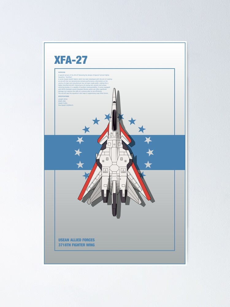 "XFA-27 'Phoenix'" Poster for Sale by AceCombatNugget | Redbubble