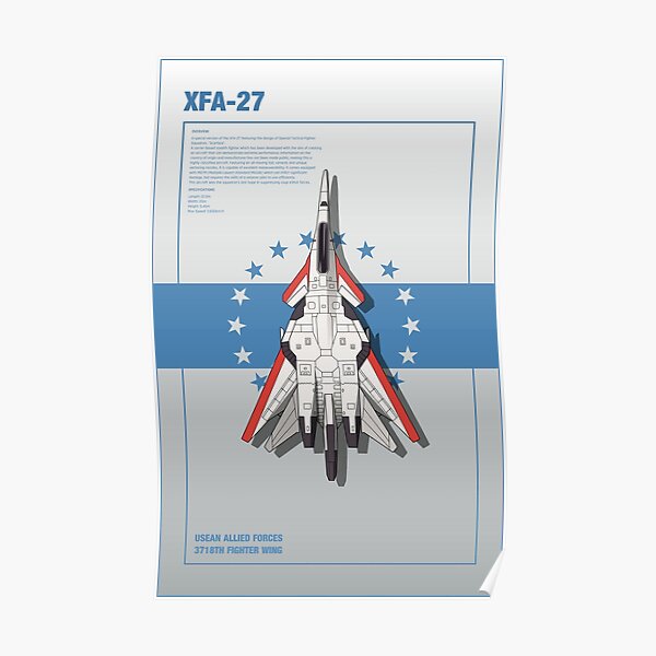 "XFA-27 'Phoenix'" Poster for Sale by AceCombatNugget | Redbubble