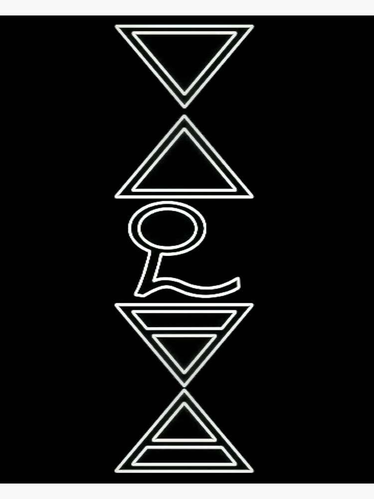 "Nameless Ghouls Symbols" Poster for Sale by BelieveInGhost | Redbubble