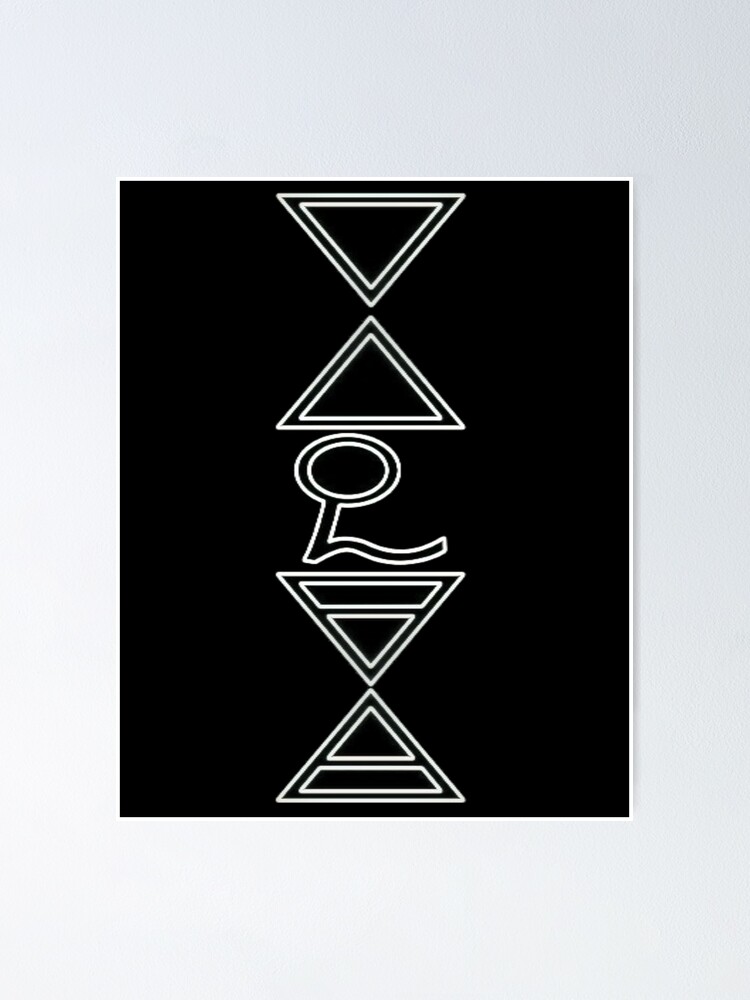 "Nameless Ghouls Symbols" Poster for Sale by BelieveInGhost | Redbubble