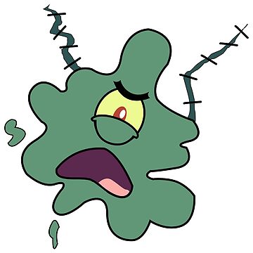 "Squished Plankton" Sticker for Sale by EmilyCreations | Redbubble