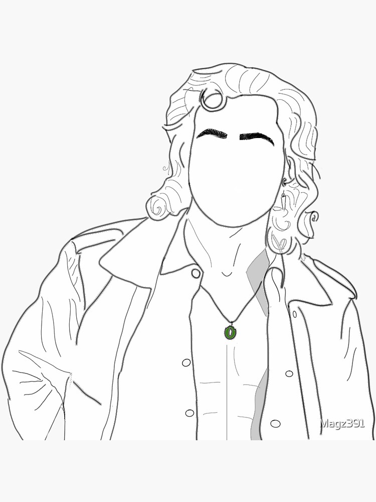 "Billy from stranger things illustration" Sticker for Sale by Magz391 ...