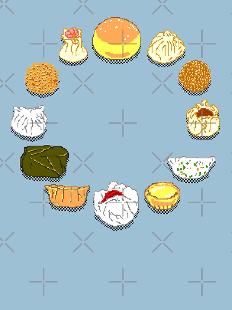 "Dim Sum o' Clock 8-Bit" T-shirt by CCCDesign | Redbubble