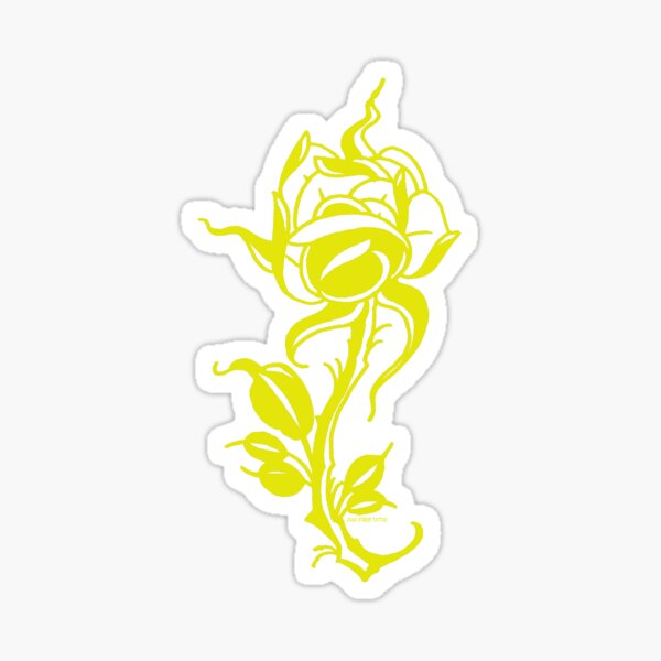 "yellow rose tattoo" Sticker by JoaoOtreze | Redbubble