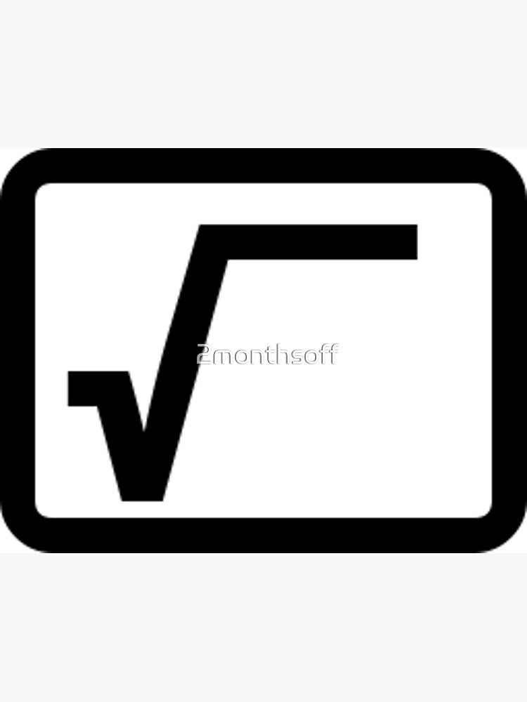 "Square root button." Art Print for Sale by 2monthsoff | Redbubble