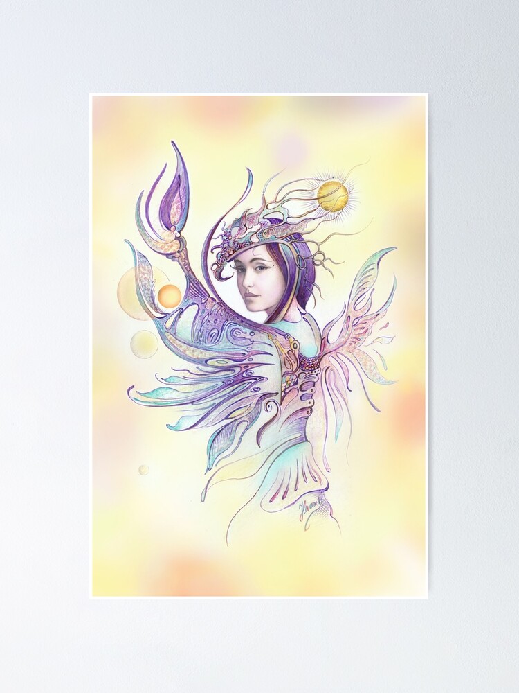 ""THE CANCER" - Protective Angel for Zodiac Sign" Poster by ...