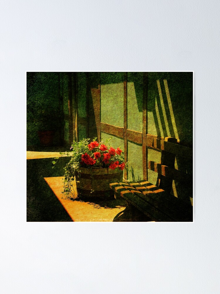 "Sunny Corner" Poster for Sale by susanne49 | Redbubble