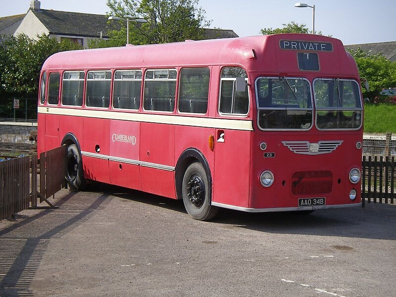 « Old Red Bus near Ravenglass Station, Cumbria » par Peter Telford ...