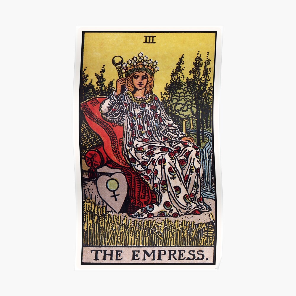 The Empress Tarot Glossy Sticker Major Arcana Papercraft Craft Supplies ...