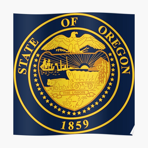 "Oregon State Seal" Poster for Sale by CharlieCreator | Redbubble
