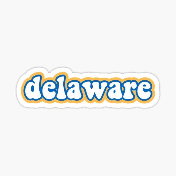 "Delaware" Sticker for Sale by Leilasayan | Redbubble
