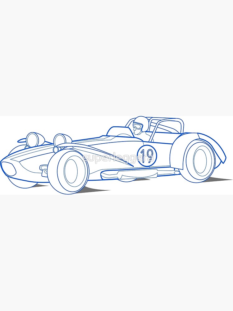 "Lotus 7 Technical Drawing" Art Print by superleggera | Redbubble