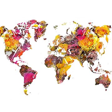"World Map 2045" Sticker for Sale by JBJart | Redbubble