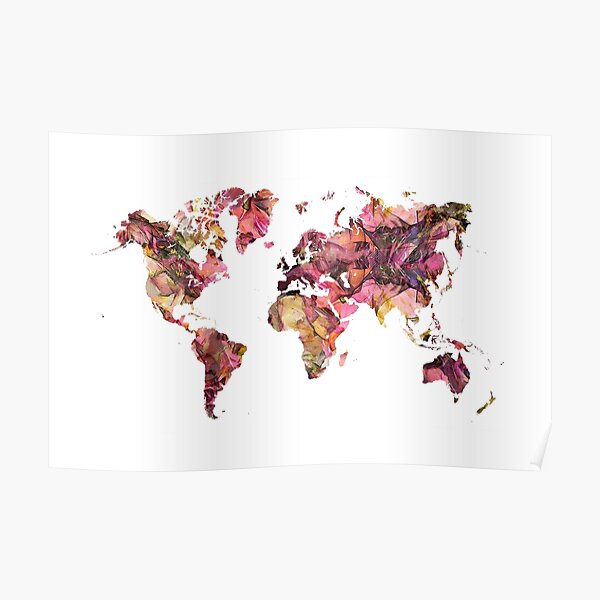 "World Map 2033" Poster by JBJart | Redbubble