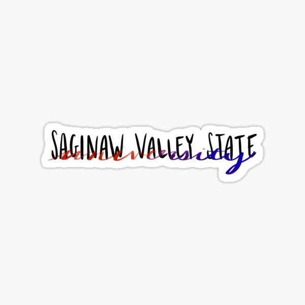 "SVSU- Saginaw Valley" Sticker for Sale by mreiart | Redbubble