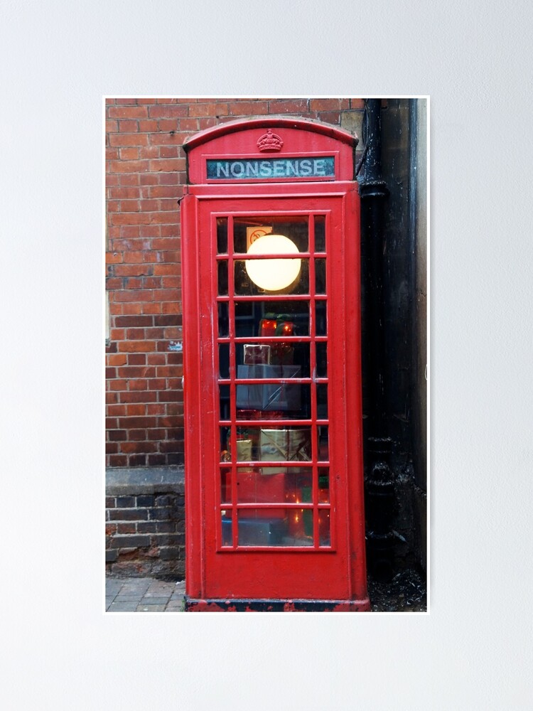 "Unusual phone box" Poster for Sale by ForeverFrodo | Redbubble
