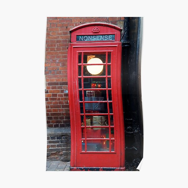 "Unusual phone box" Poster for Sale by ForeverFrodo | Redbubble