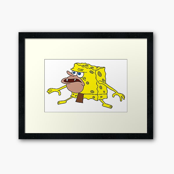 Caveman Spongebob Framed Prints | Redbubble