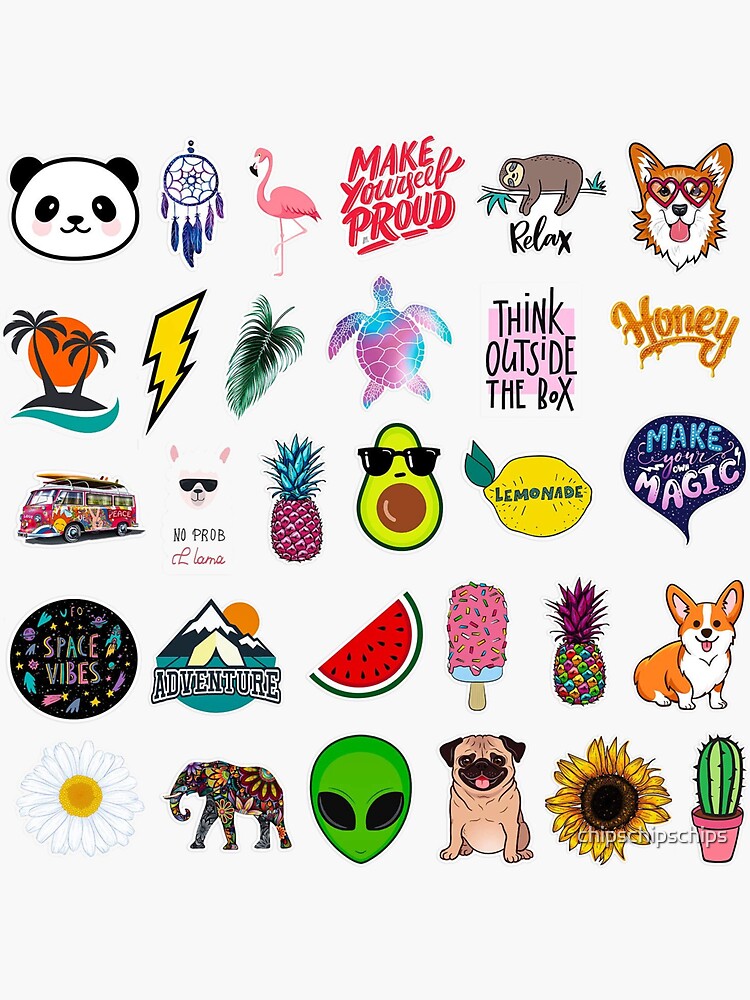 "Hydroflask Sticker Pack" Sticker for Sale by carolinepvoigt | Redbubble