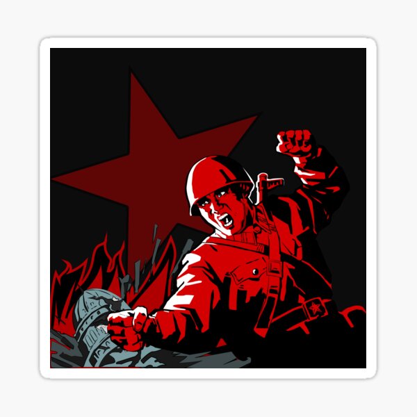 "Red Fist" Sticker for Sale by Komandor-szep | Redbubble