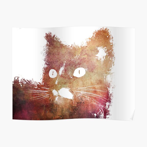 "Orange cat" Poster for Sale by JBJart | Redbubble
