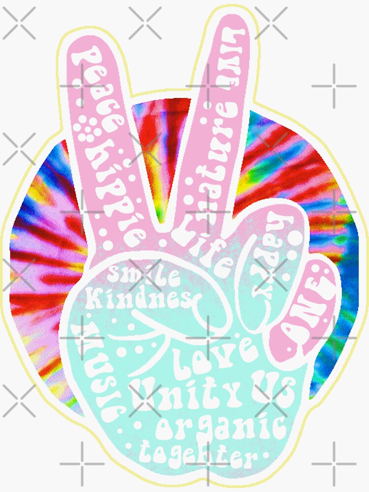 "Peace Love And Unity" Sticker by anziehend | Redbubble