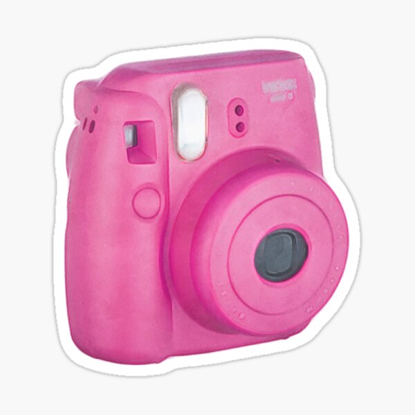 "Bright Colored Large Camera Sticker~ Collection 2 ~ Hot Pink " Sticker ...