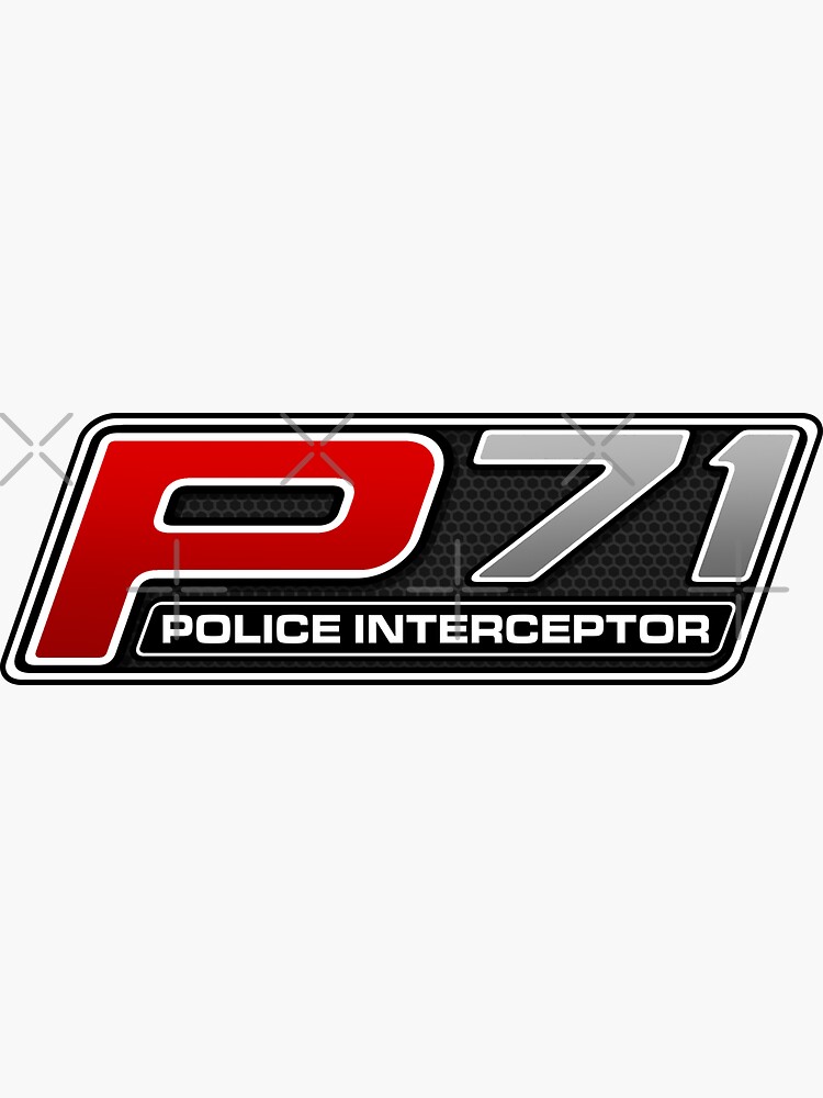 "P71 Emblem - Red" Sticker for Sale by NorCalWWR | Redbubble