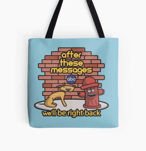 "ABC Bumper After These Messages 2 (for light shirts)" Tote Bag for ...