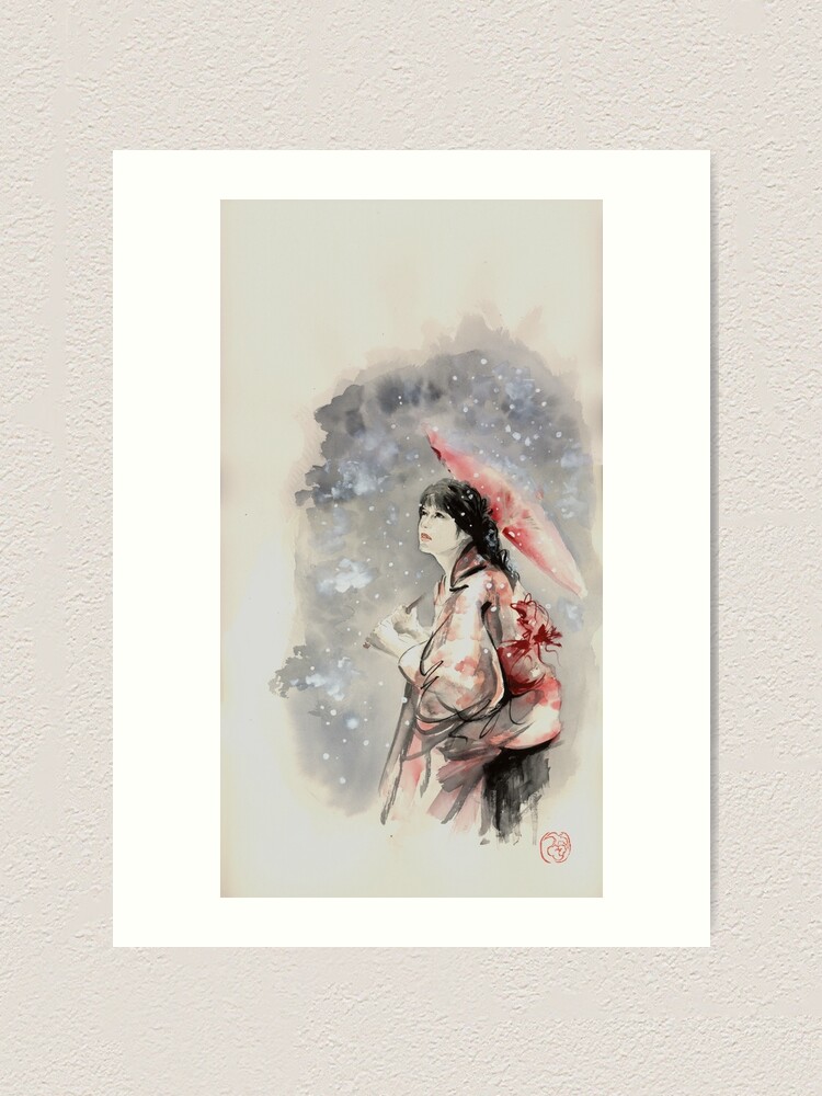 "Geisha sign room decoration, japanese woman wall print, geisha ...