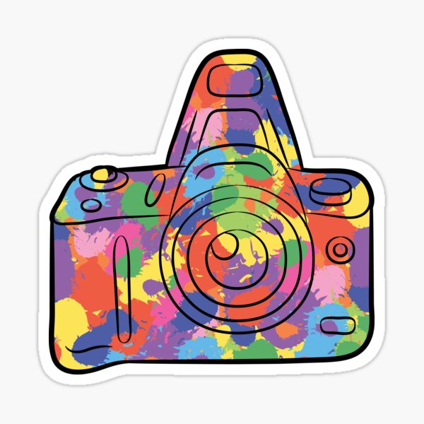 "Colorful Camera - Colors Photography Photographer Photo" Sticker by ...