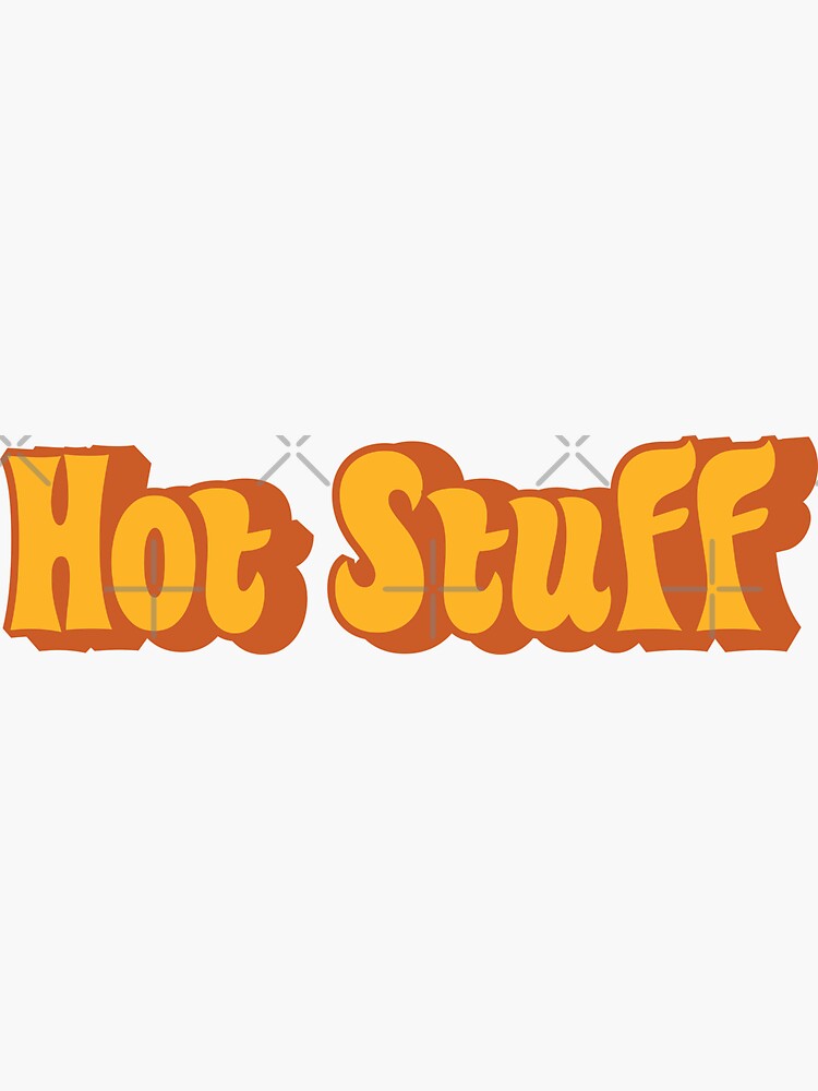 "Vintage "Hot Stuff" Logo" Sticker for Sale by keeganreeves | Redbubble