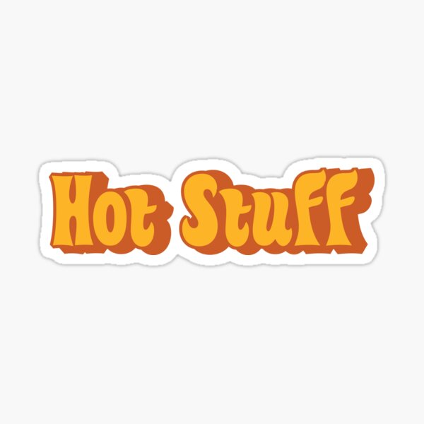 "Vintage "Hot Stuff" Logo" Sticker for Sale by keeganreeves | Redbubble