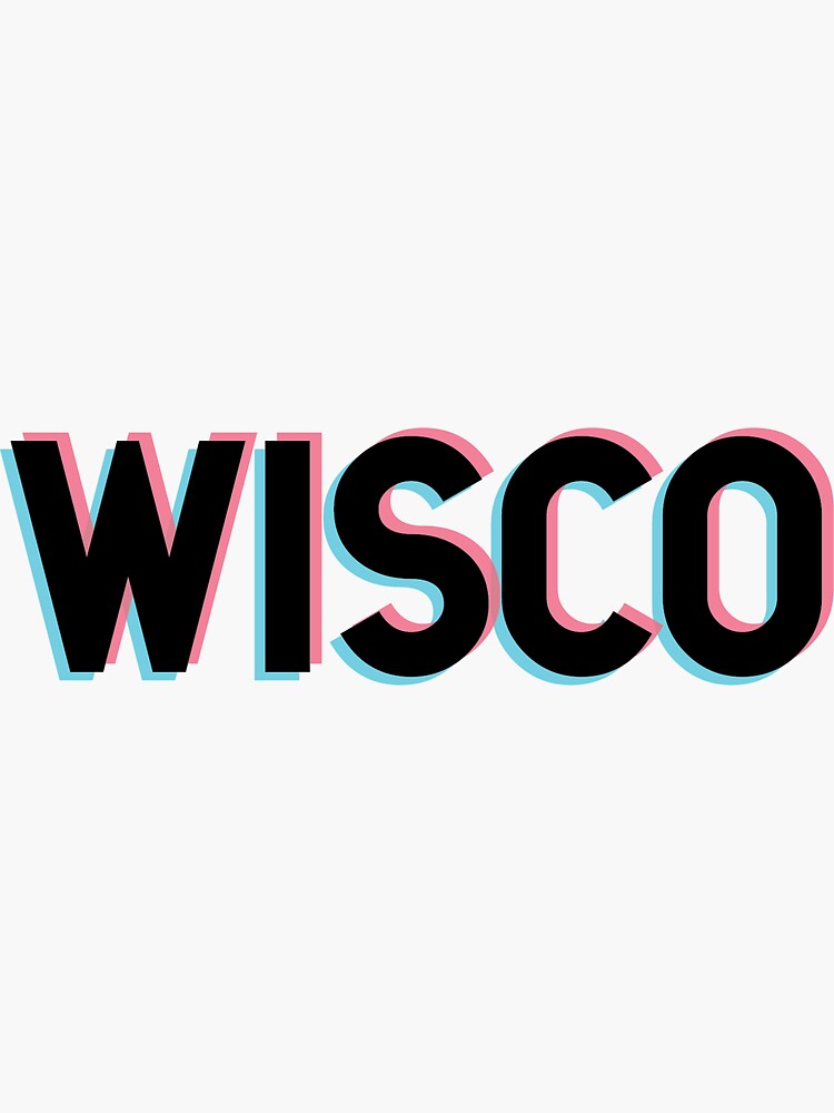 "3-D Wisco, University of Wisconsin- Madison" Sticker by attractivemilk ...