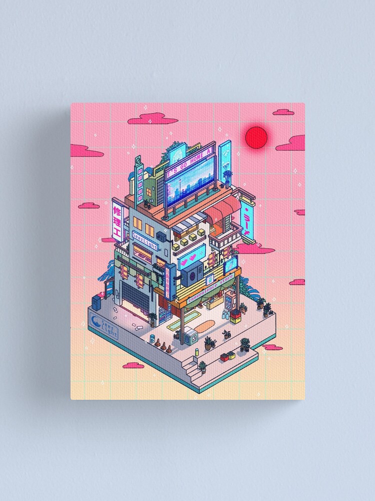 "Corner Store Evening" Canvas Print for Sale by SeerStuff | Redbubble