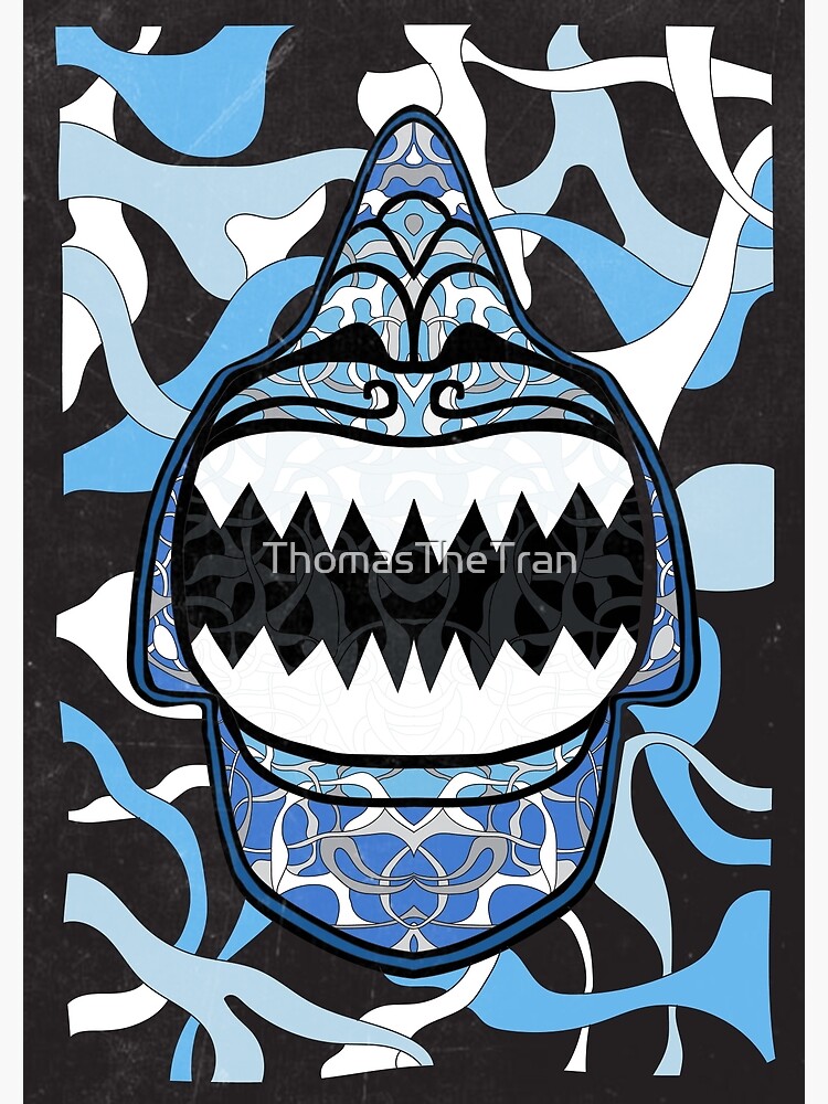"Tiki Shark" Poster by ThomasTheTran | Redbubble