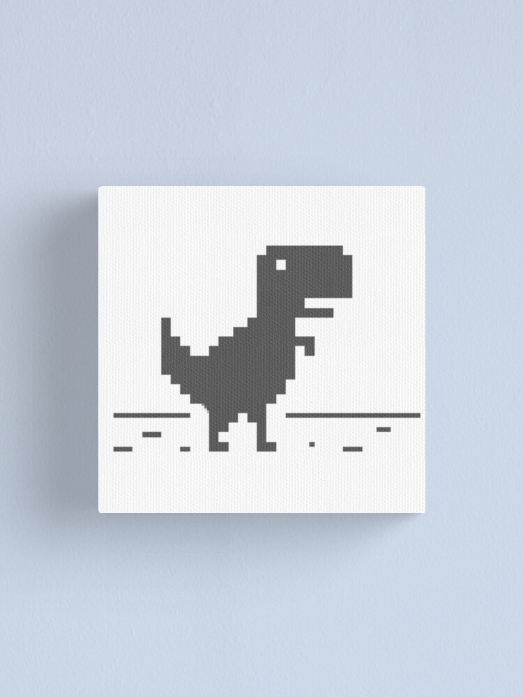 "Dino T-Rex Runner Tyrannosaurus Dino Chrome" Canvas Print for Sale by ...