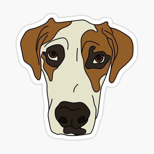 "Angel Snoot" Sticker by trinity-ingram | Redbubble