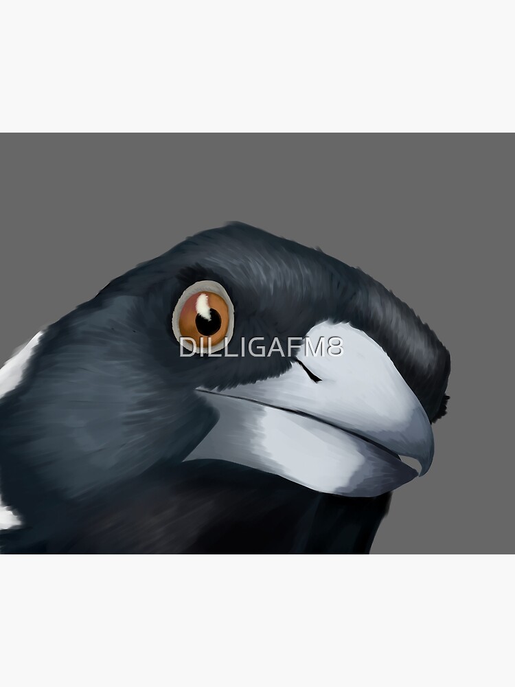 "Magpie Face" Poster by DILLIGAFM8 | Redbubble