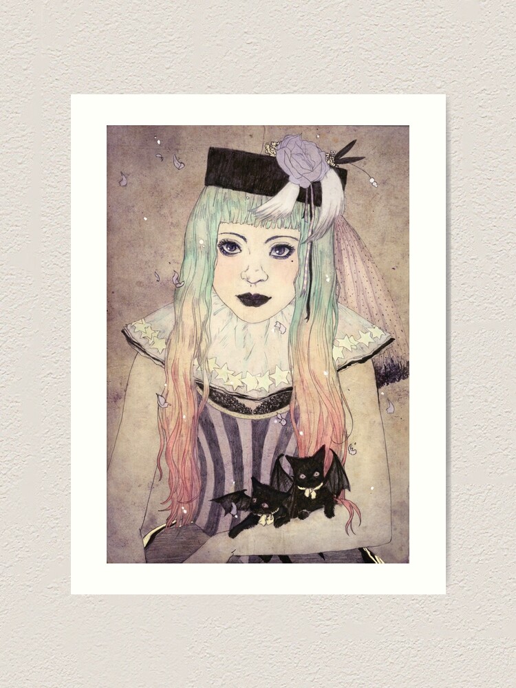 "Pastel Goth Princess" Art Print by JGVart | Redbubble