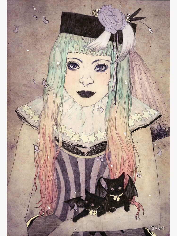 "Pastel Goth Princess" Art Print by JGVart | Redbubble