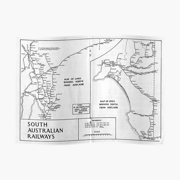 "SAR 1974 Map" Poster by Railmaps | Redbubble