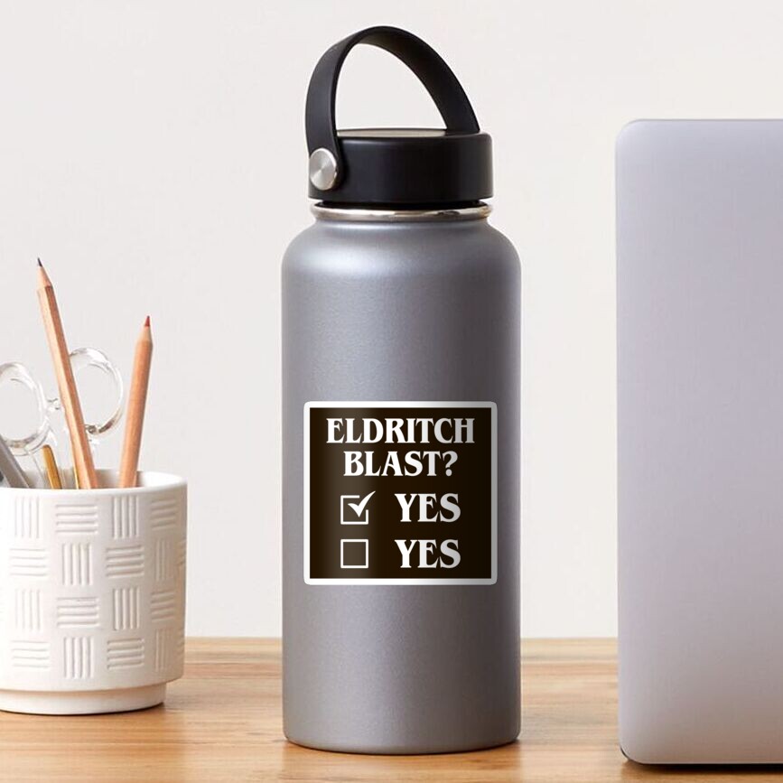 "Eldritch Blast Yes Yes Funny Tabletop RPG Meme" Sticker for Sale by ...