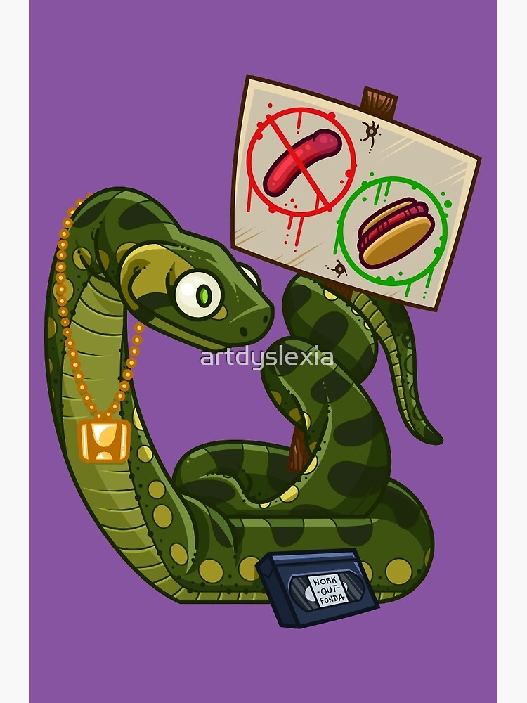 "Anaconda Buns" Art Print for Sale by artdyslexia | Redbubble