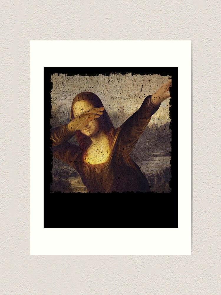 "Vintage Mona Lisa Dabbing Dab Meme" Art Print by MagicBoutique | Redbubble