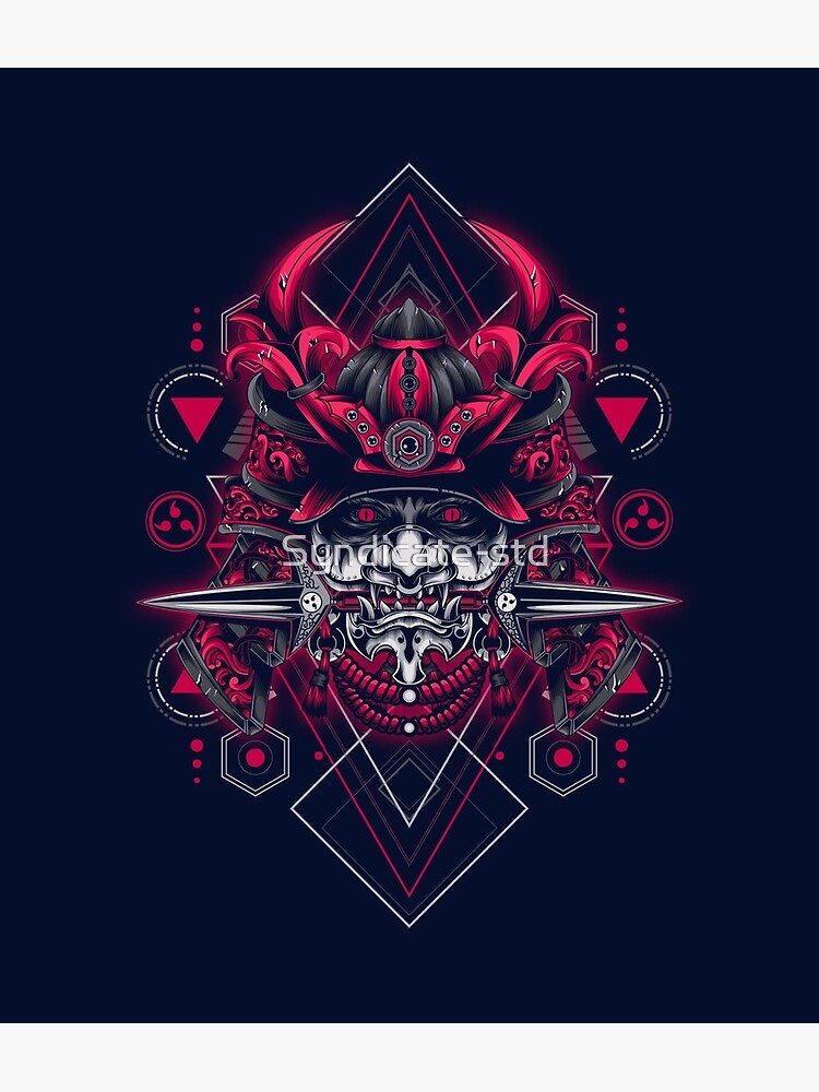 "Ronin samurai head" Art Print by Syndicate-std | Redbubble